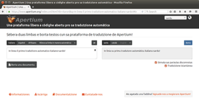 tradutore aiutomàticu sardu - Limba Sarda 2.0